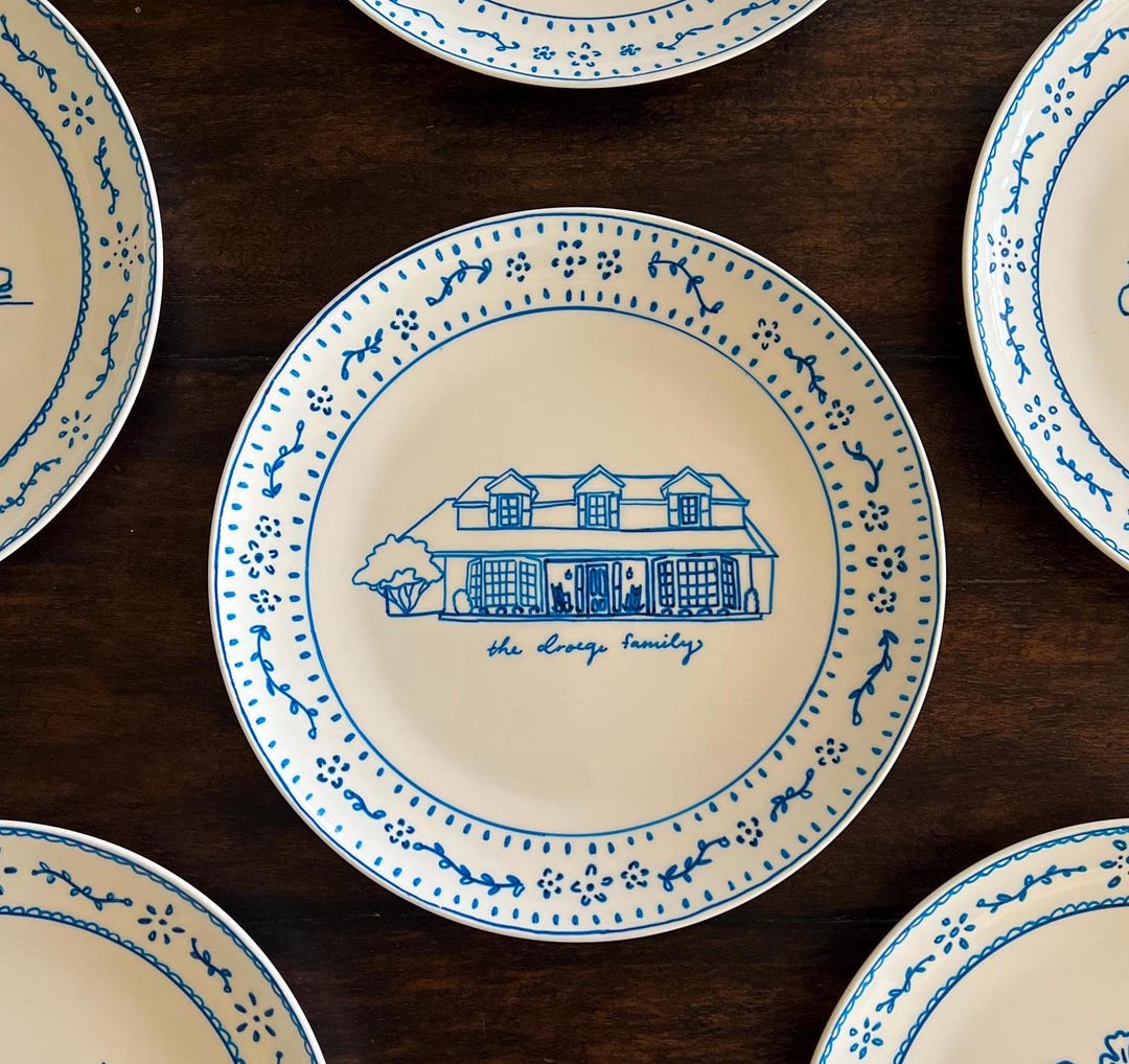 Simple and Elegant Handmade Personalized Porcelain Plates. Perfect for ...