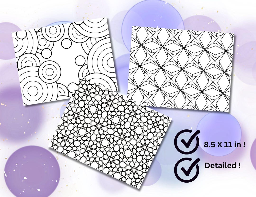 Colouring Packet Life Mixed Patterns, Gift, Scrapbooking, Custom, Art ...