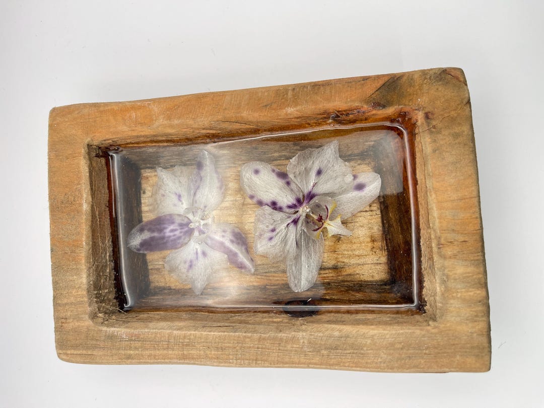 Resin Orchid Dough Bowl - Etsy