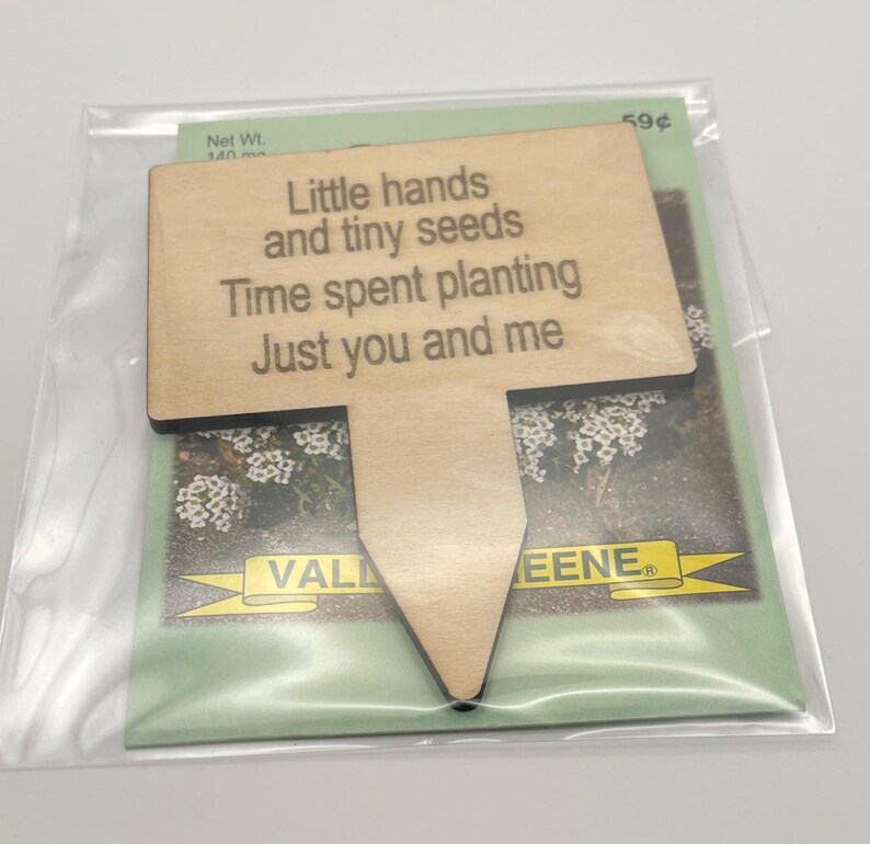 Mother’s Day Seed Packet Gift Set With Wooden Plant Stake - Etsy