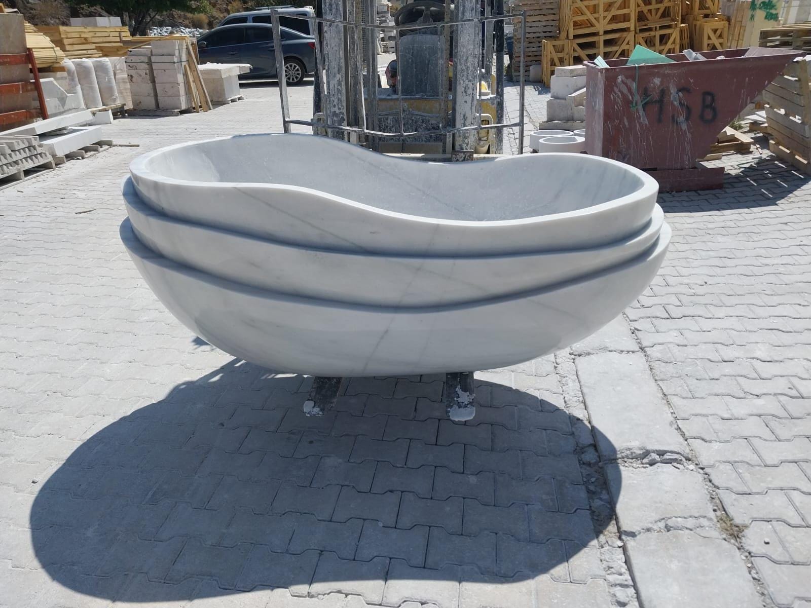 Calacatta Viola Marble Tub, Marble Bathtube, Natural Stone Tub, Hand ...