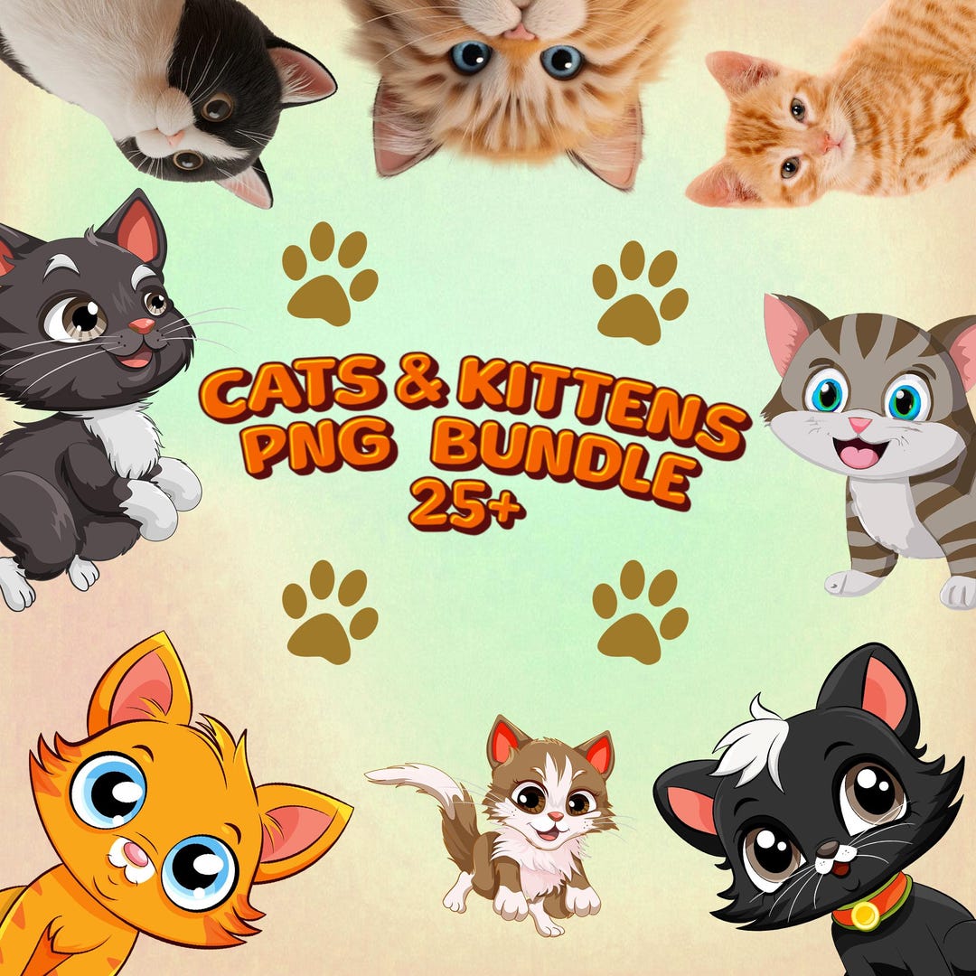Cute Cats Clipart Cat Clipart Collection: High-resolution Pngs for Cat ...