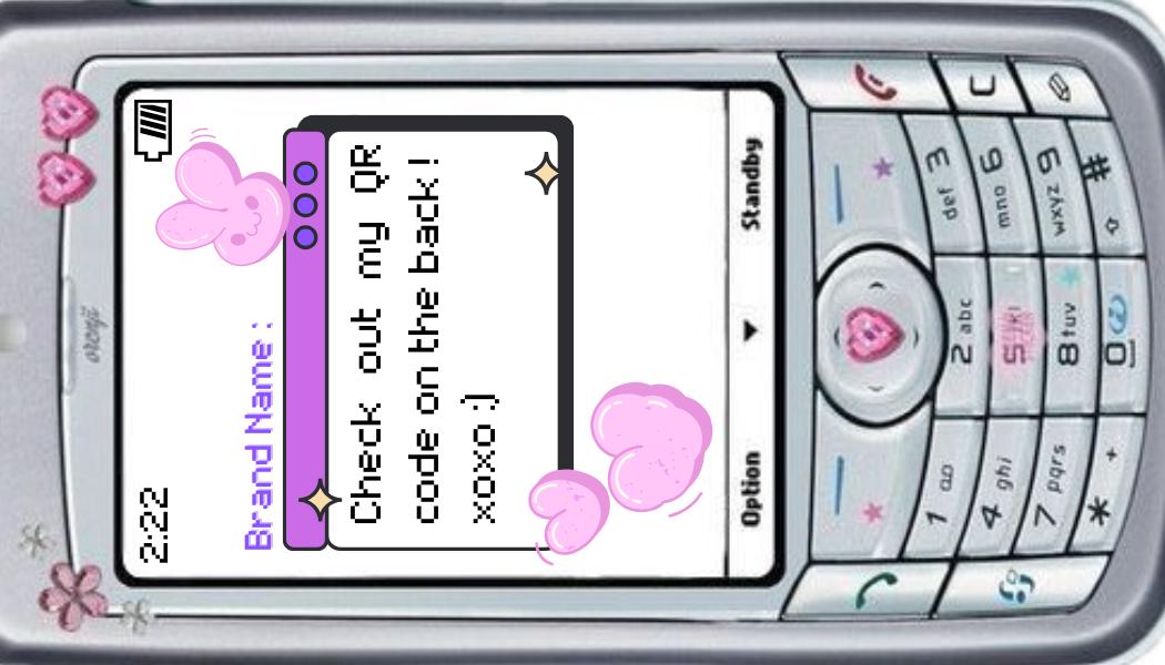 Y2K Themed Business Cards - Etsy