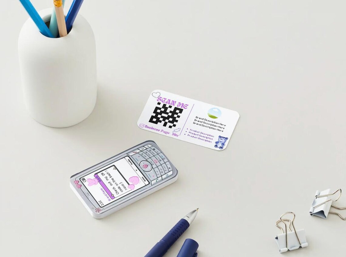 Y2K Themed Business Cards - Etsy