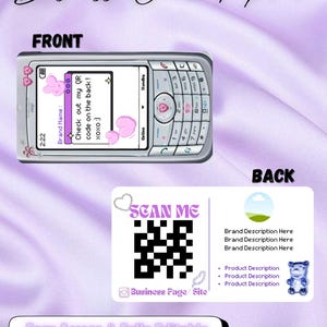 Y2K Themed Business Cards - Etsy
