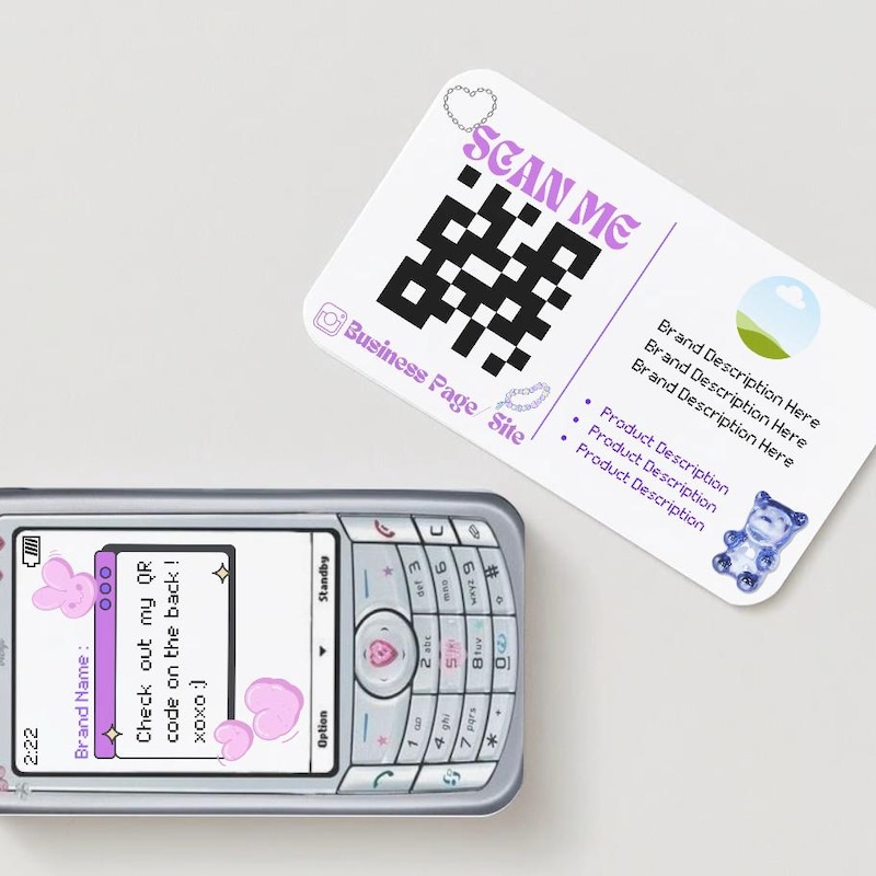 Y2k Business Card Templates - Etsy