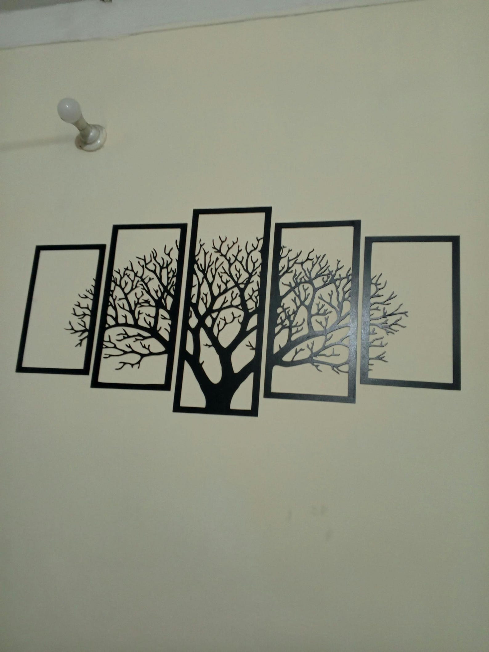 Stunning 3D Tree Wall Art: Five-frame Masterpiece for Your Decor - Etsy