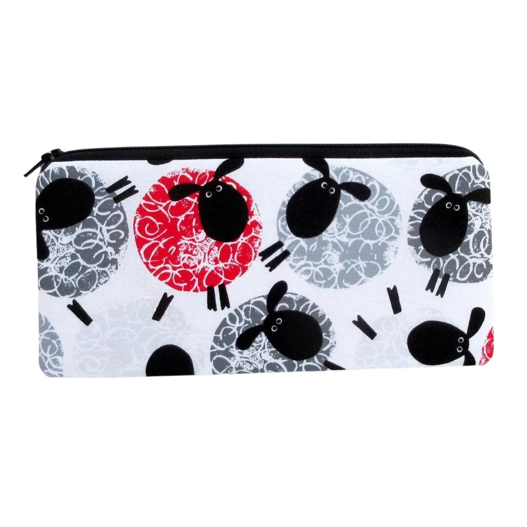 Sheep Zipper Pencil Pouch, Sheep Yarn Balls Knitting Notions Bag - Etsy