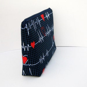 Nurse Zipper Pouch: EKG Heart Monitor Print, RN Gift - Etsy