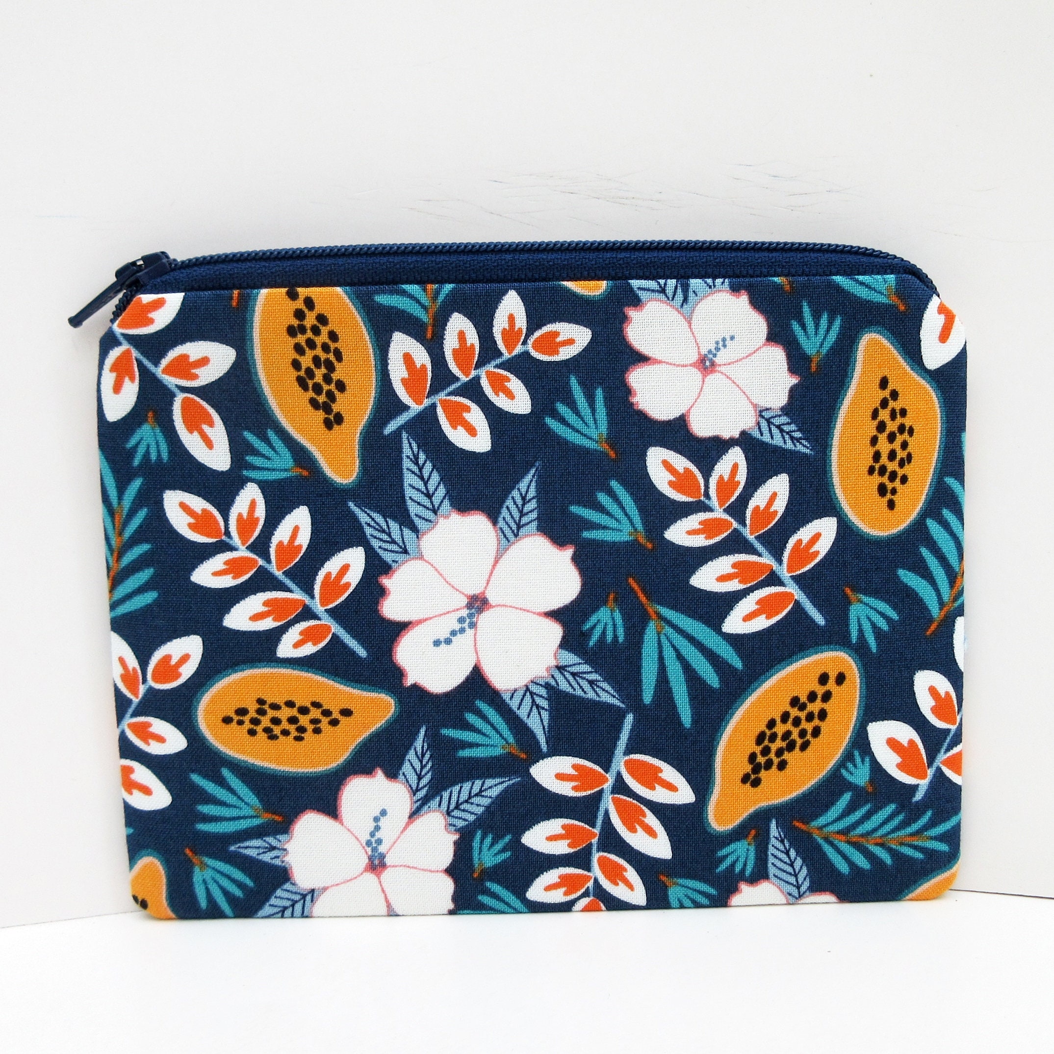 Papaya Zipper Pouch Tropical Fruits Zippered Coin Purse - Etsy.de