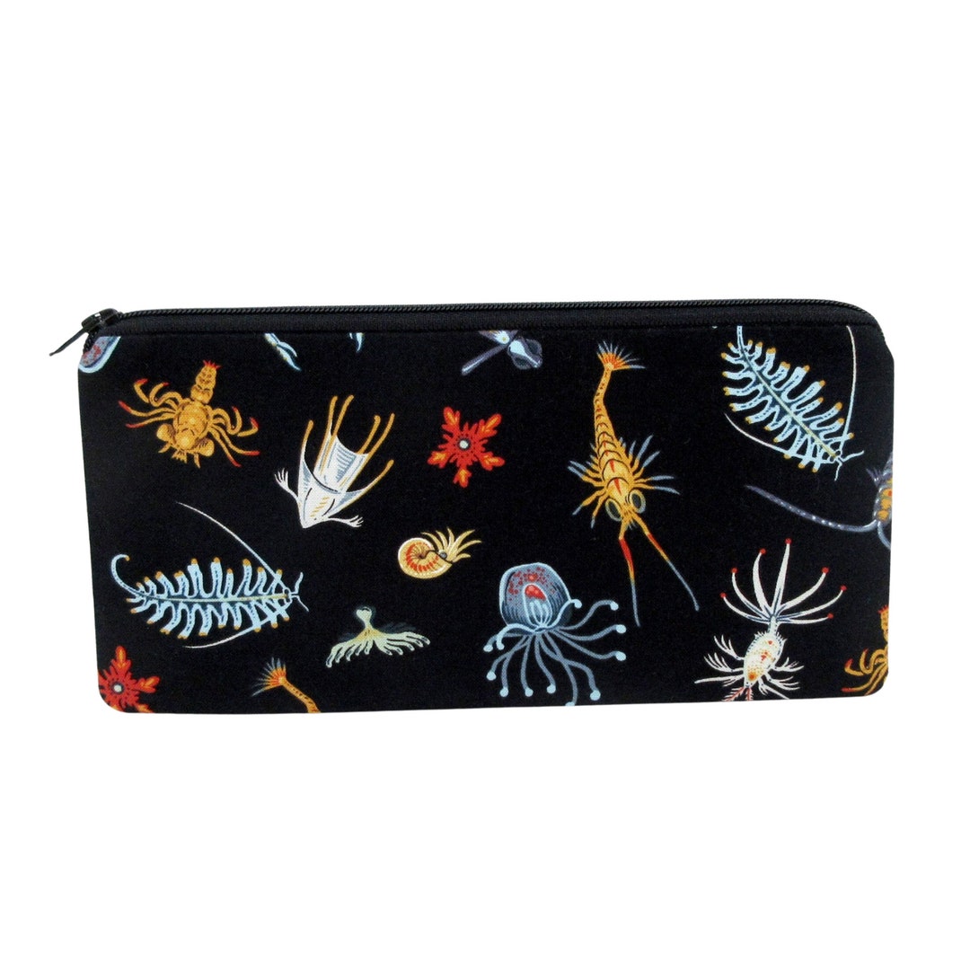 Deep Sea Zippered Pencil Pouch, Mariana Plankton Party Zippered Bag - Etsy