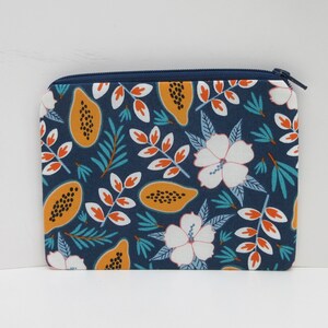 Papaya Zipper Pouch, Tropical Fruits Zippered Coin Purse - Etsy.de
