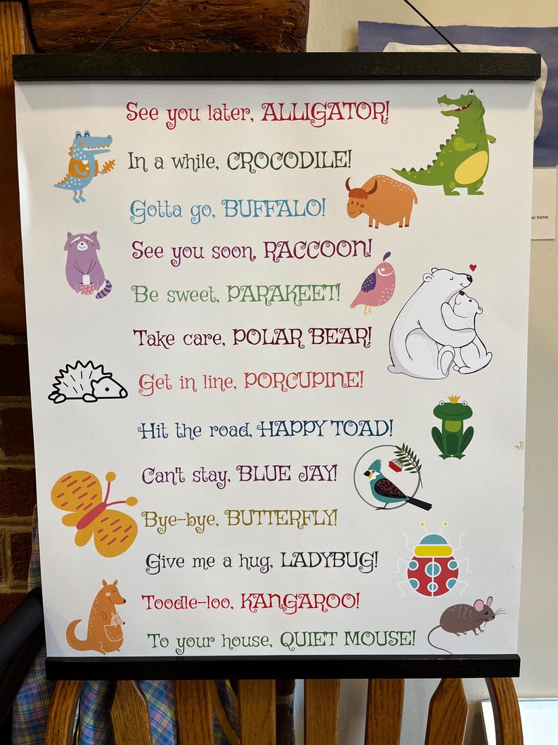 Kid’s Poster - See You Later Alligator Poster by WVP - Etsy