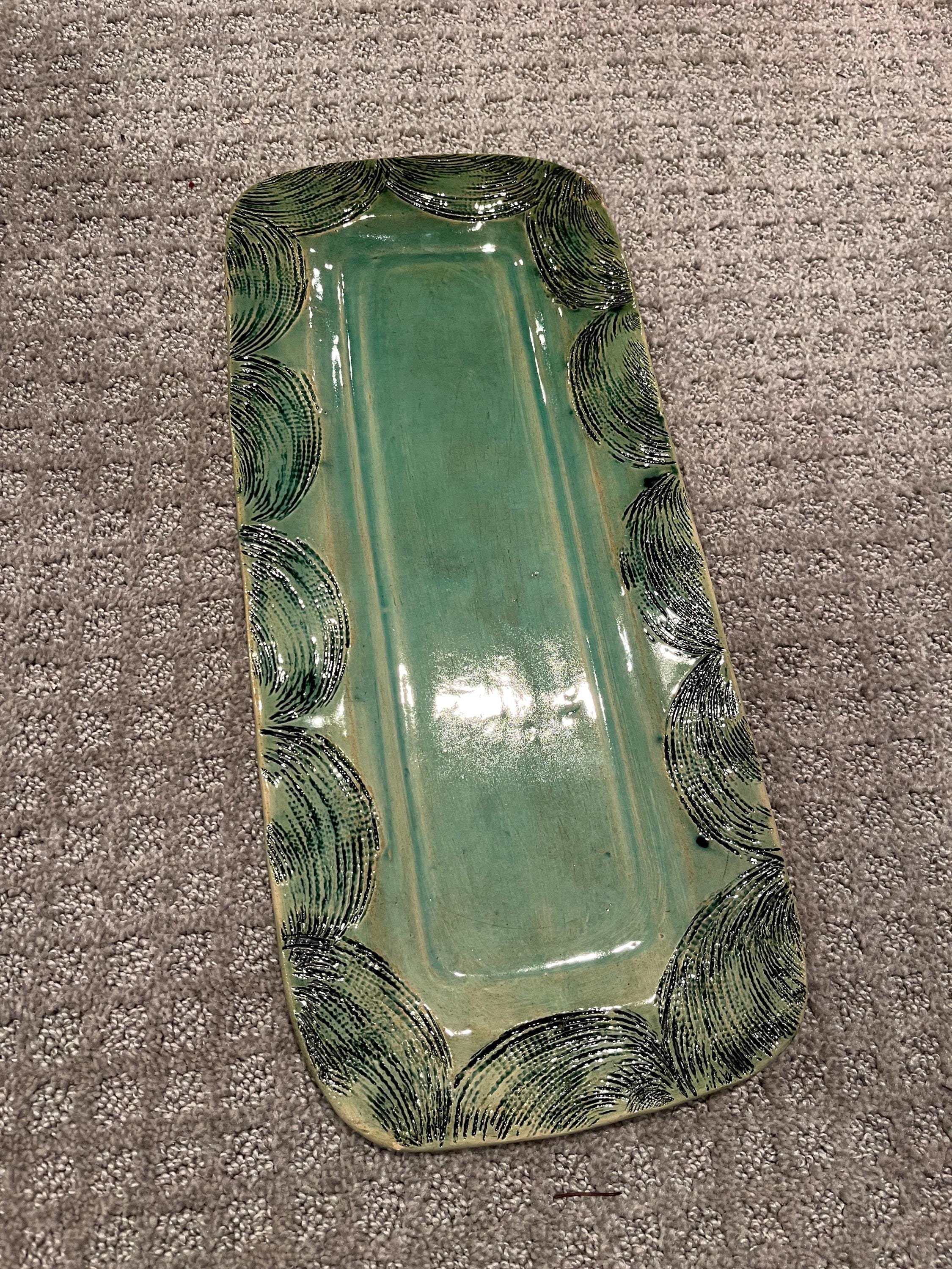 RC Minimalist Mexican Handmade Pottery - Green Glazed Platters and ...