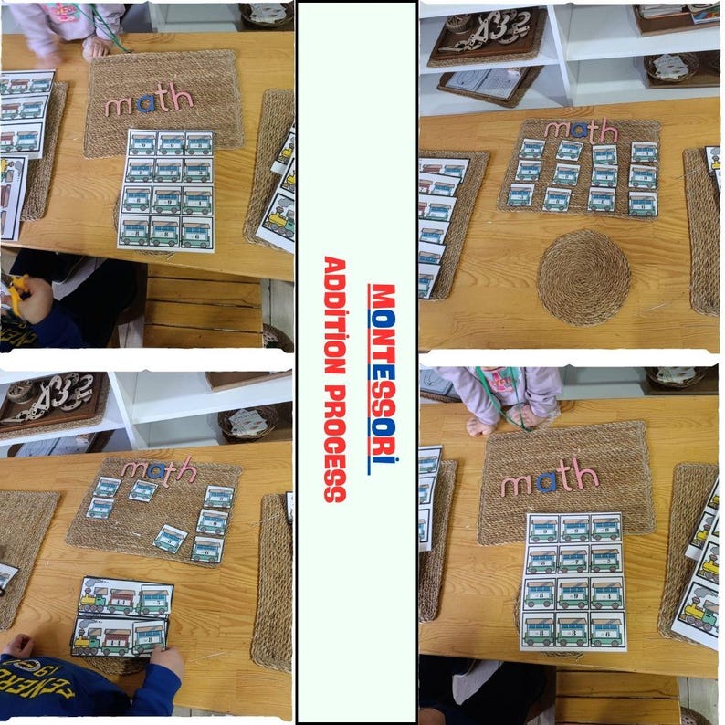 Montessori Math Addition Activity for Kids | Fun Train Vagon Game to ...