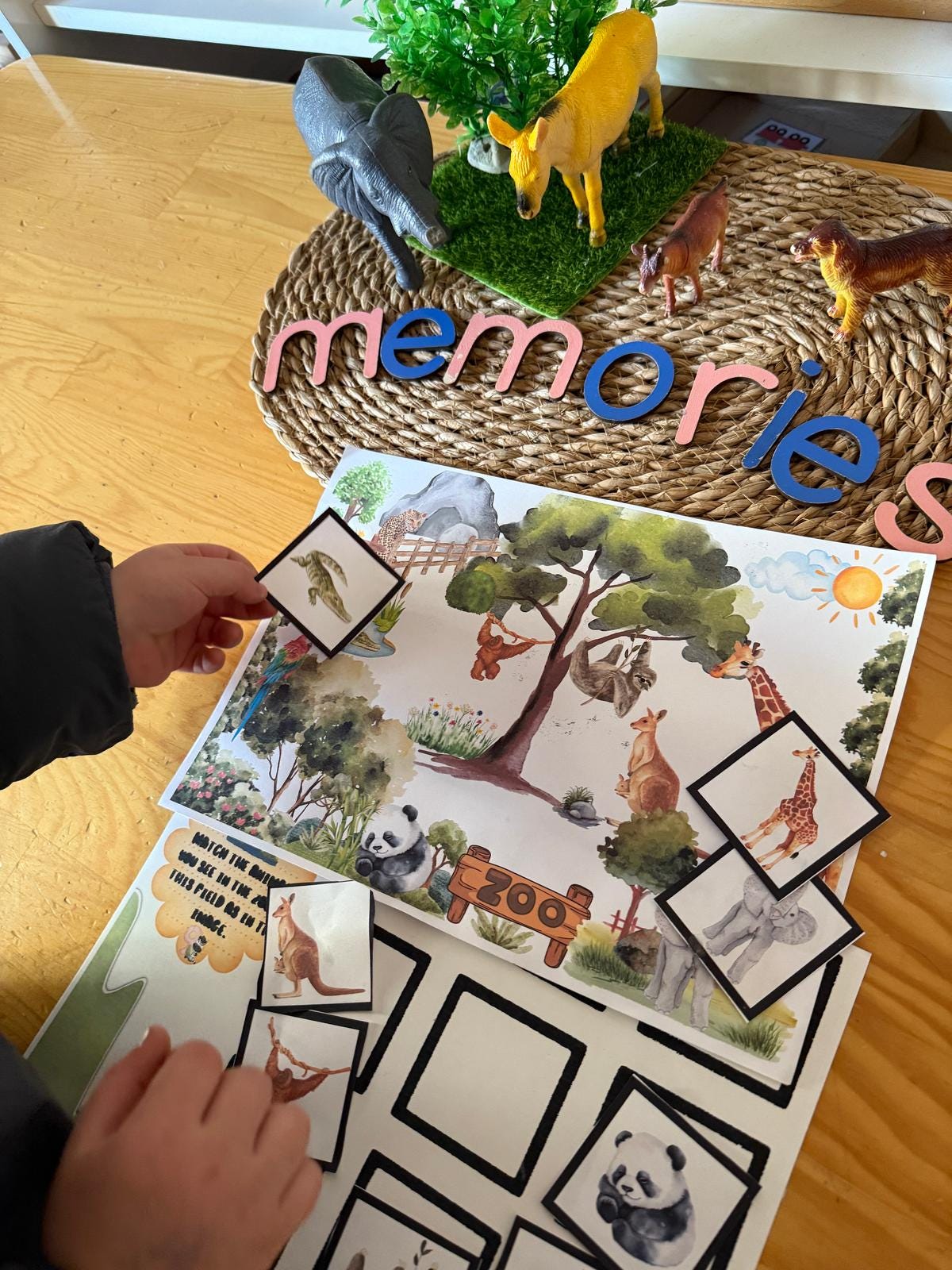 Montessori Memory Game for Kids | Animal Card Matching | Memory ...