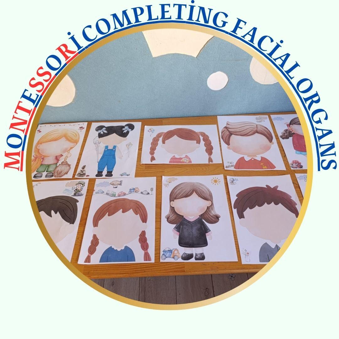 Montessori Face Completion Activity | Preschool Visual Perception ...