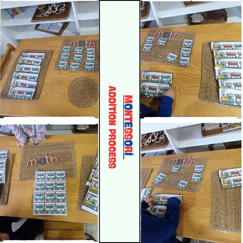 Montessori Math Addition Activity for Kids | Fun Train Vagon Game to ...