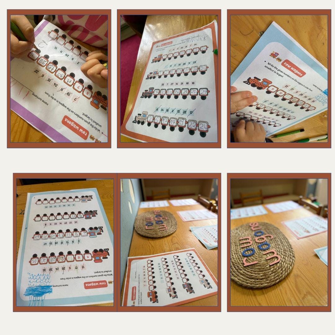 Train Number Sequencing Activity Printable – Large to Small Order, Math ...
