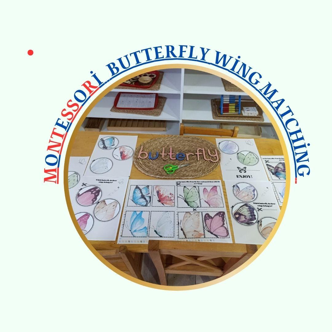Butterfly Matching Game Printable – Montessori-inspired Preschool ...
