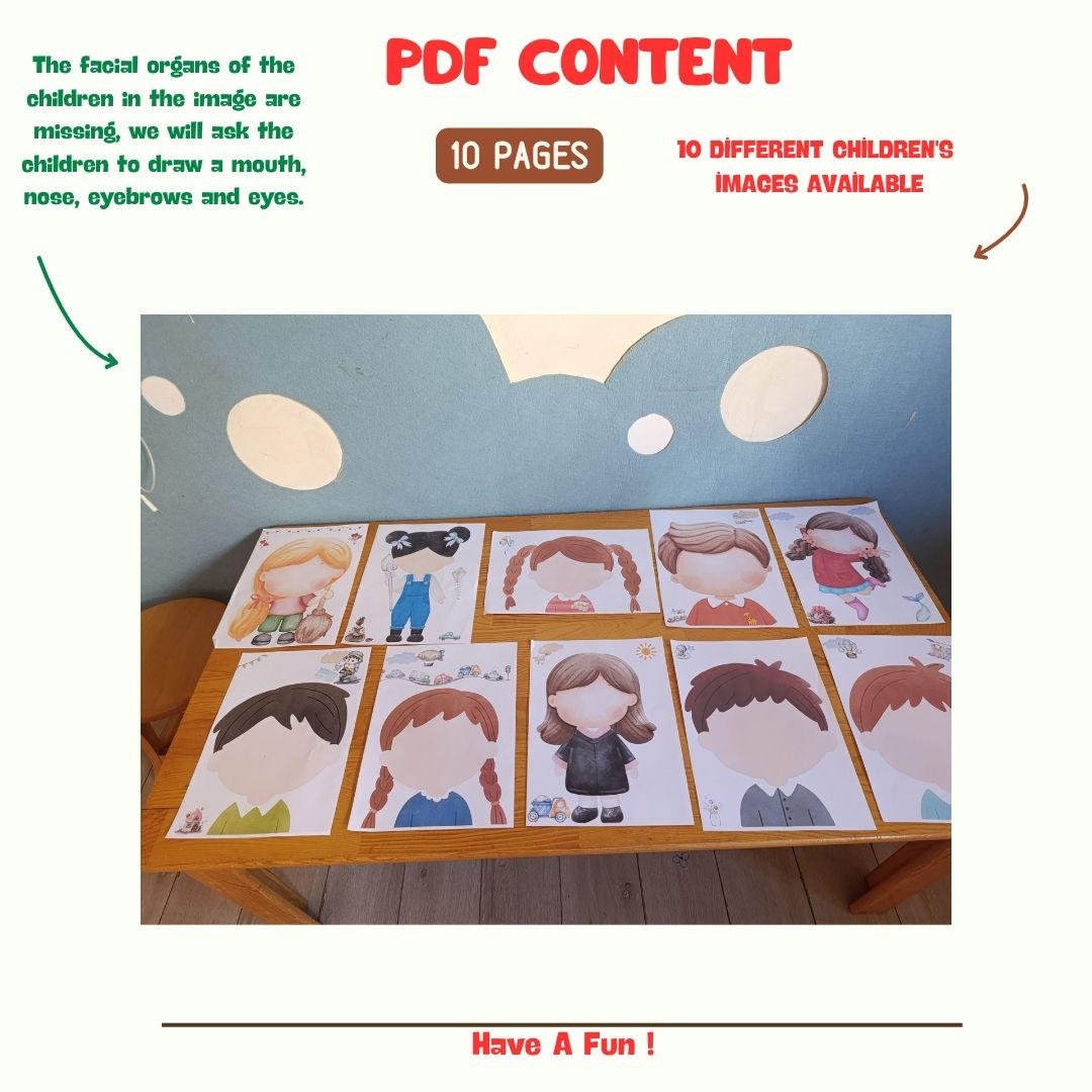 Montessori Face Completion Activity | Preschool Visual Perception ...