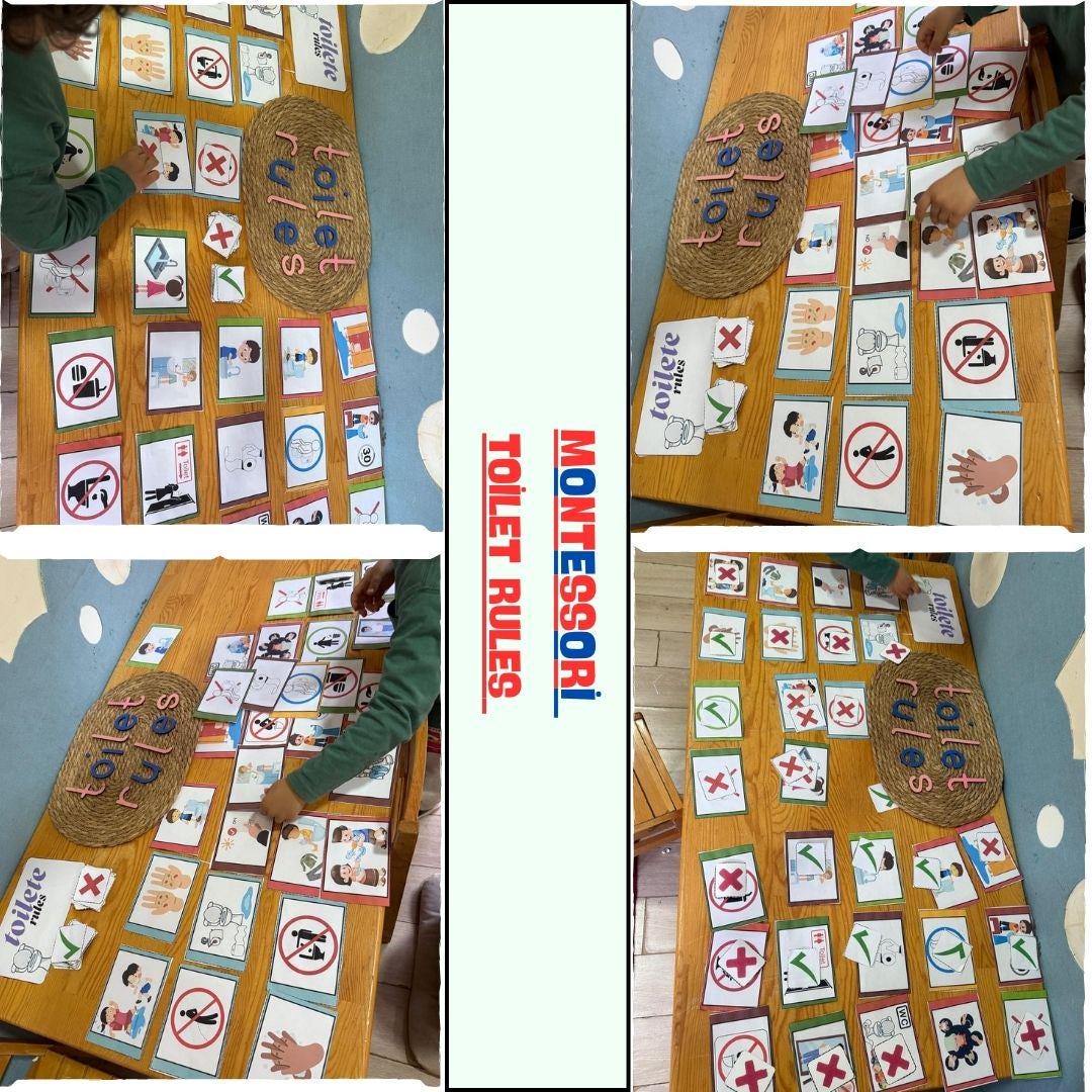 Toilet Rules Chart for Kids | Bathroom Etiquette Printable | Visual ...