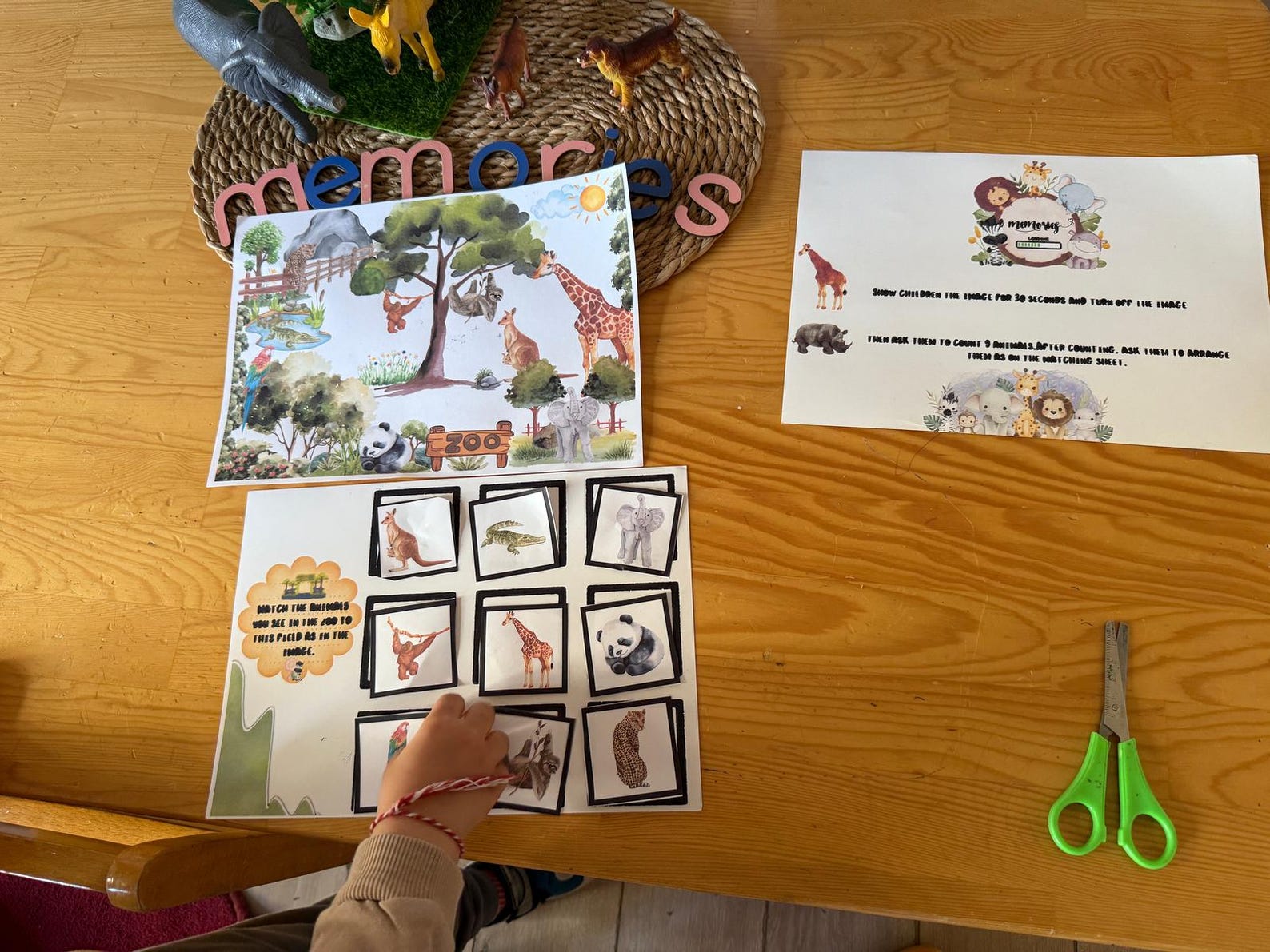 Montessori Memory Game for Kids | Animal Card Matching | Memory ...