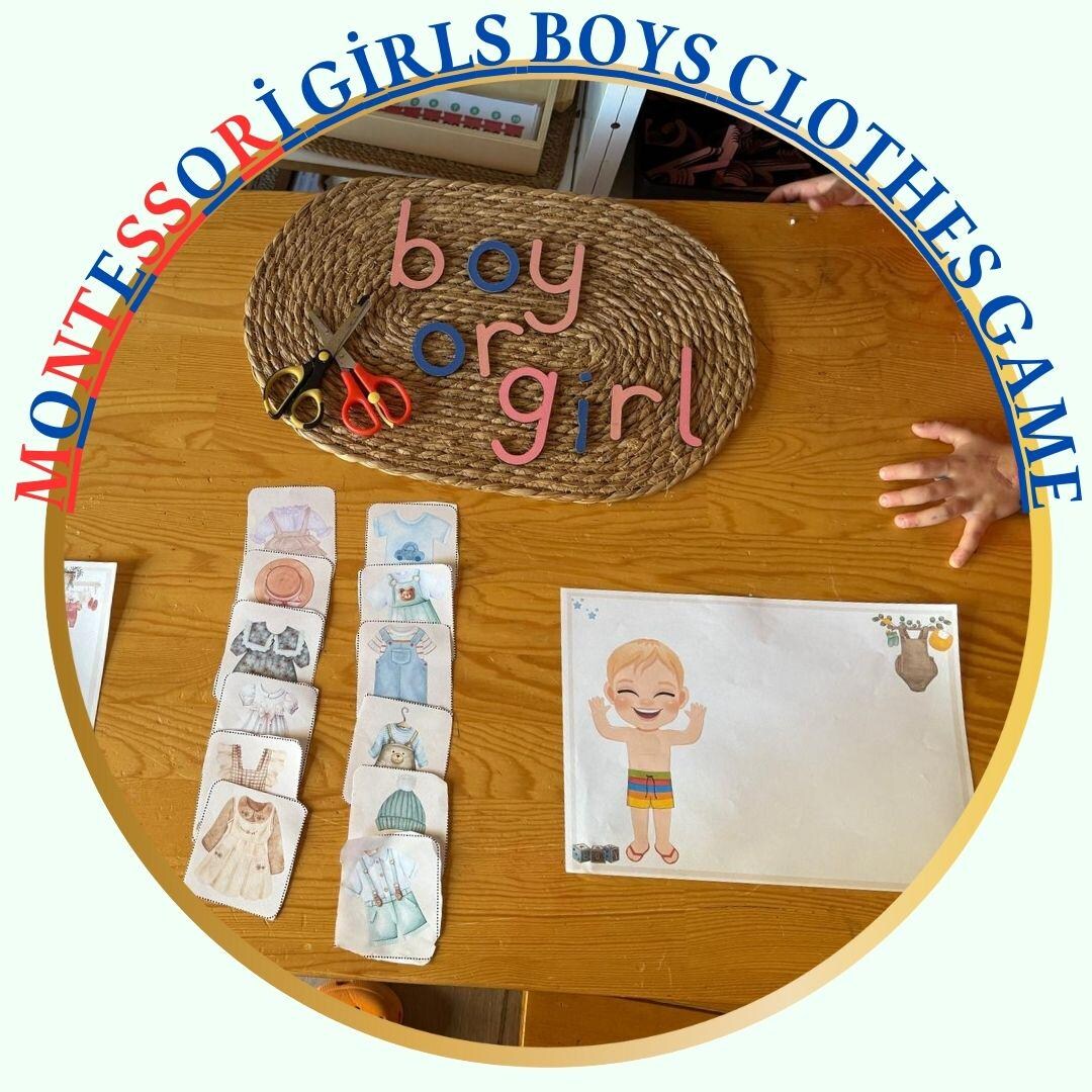 Montessori Dress-up Activity | Printable Boy & Girl Paper Dolls | Cut ...