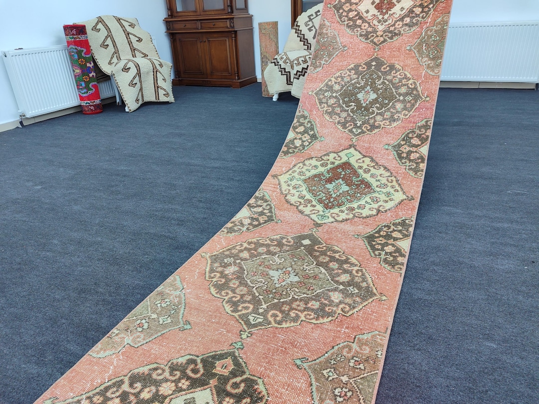 16 Ft Extra Long Runner for Hallway, Stair Rug Runner, Persian Heriz ...