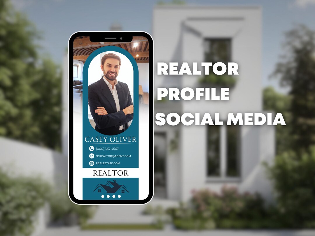 Realtor Profile - Real Estate Canva Template - Etsy