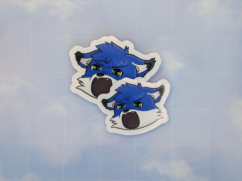 Indigo Angry Meme Vinyl Sticker | Handcrafted, Laminated, & Easy-peel ...