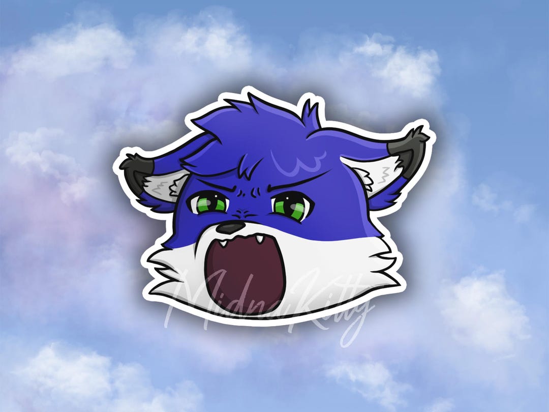 Indigo Angry Meme Vinyl Sticker | Handcrafted, Laminated, & Easy-peel ...