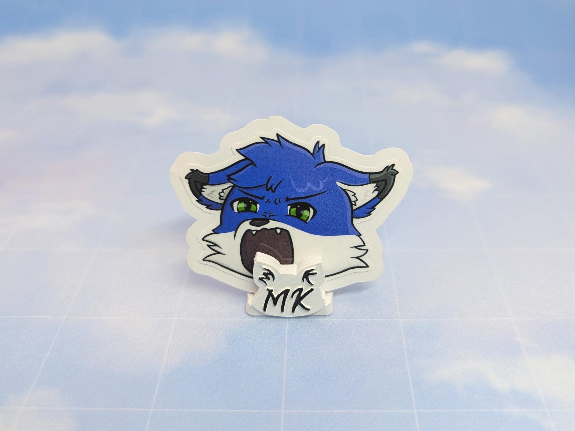 Indigo Angry Meme Vinyl Sticker | Handcrafted, Laminated, & Easy-peel ...