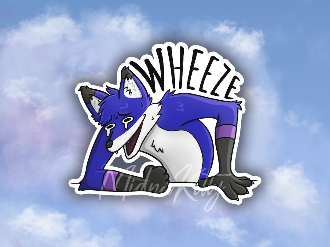 Indigo Wheeze Meme Vinyl Sticker | Handcrafted, Laminated, & Easy-peel ...