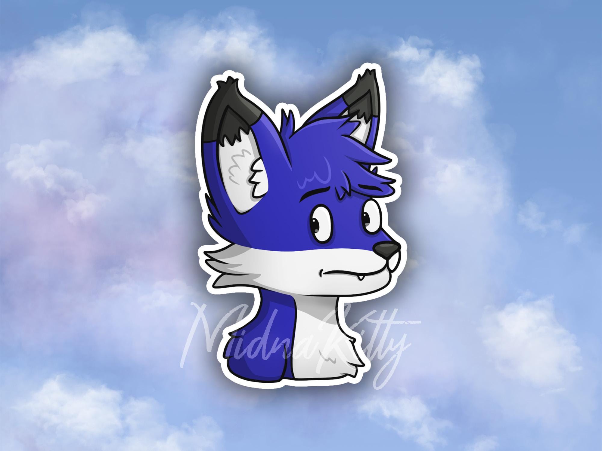 Indigo Side Eye Meme Vinyl Sticker | Handcrafted, Laminated, & Easy ...