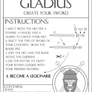 Roman Gladius Sword Pattern Colection - Etsy