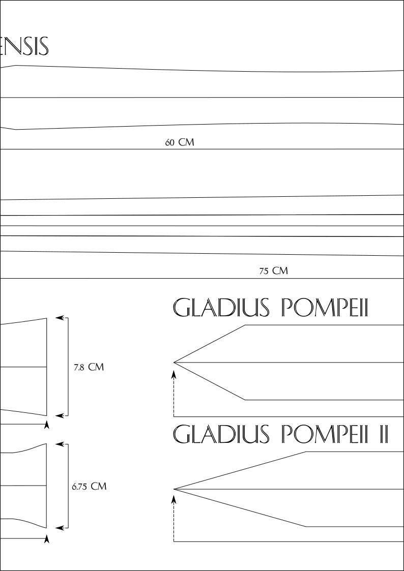 Roman Gladius Sword Pattern Colection - Etsy