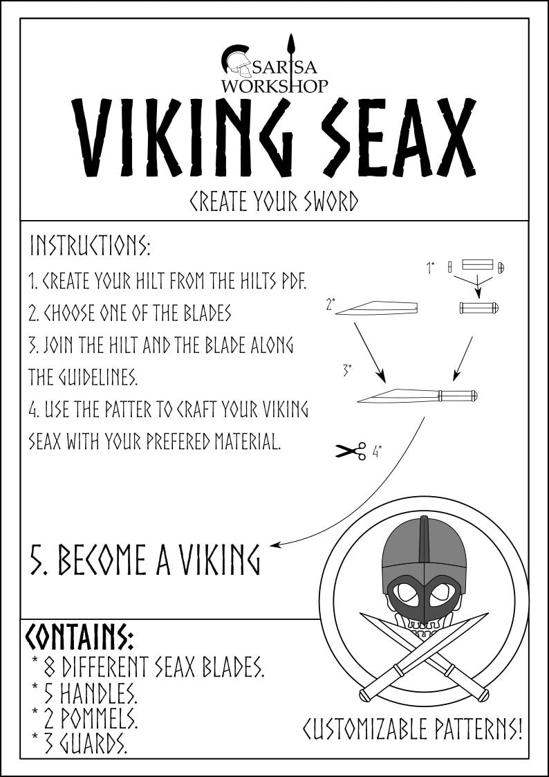 Viking Seax Knife Pattern - Etsy
