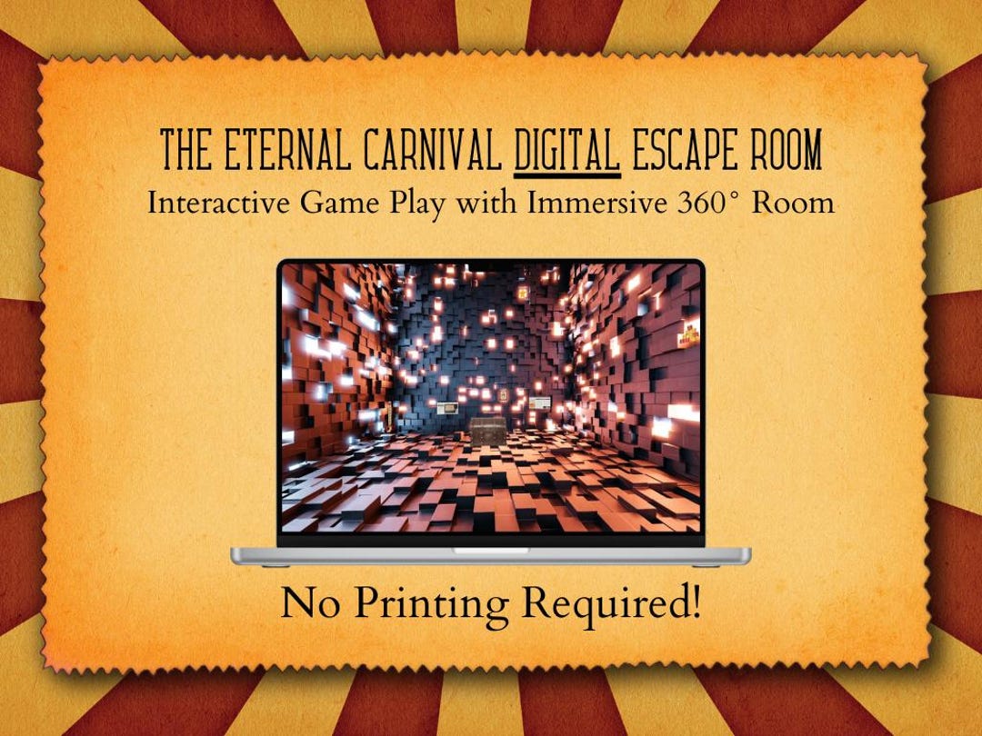 The Eternal Carnival Digital Escape Room, Instant Download, Escape Room ...