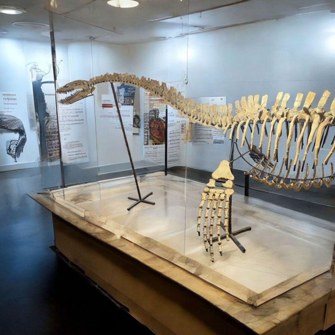 Authentic Plesiosaurus Skeleton Zarafasaura Oceanis Fossil – 196 IN ...