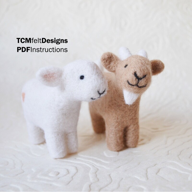 Needle Felted Goat - Etsy