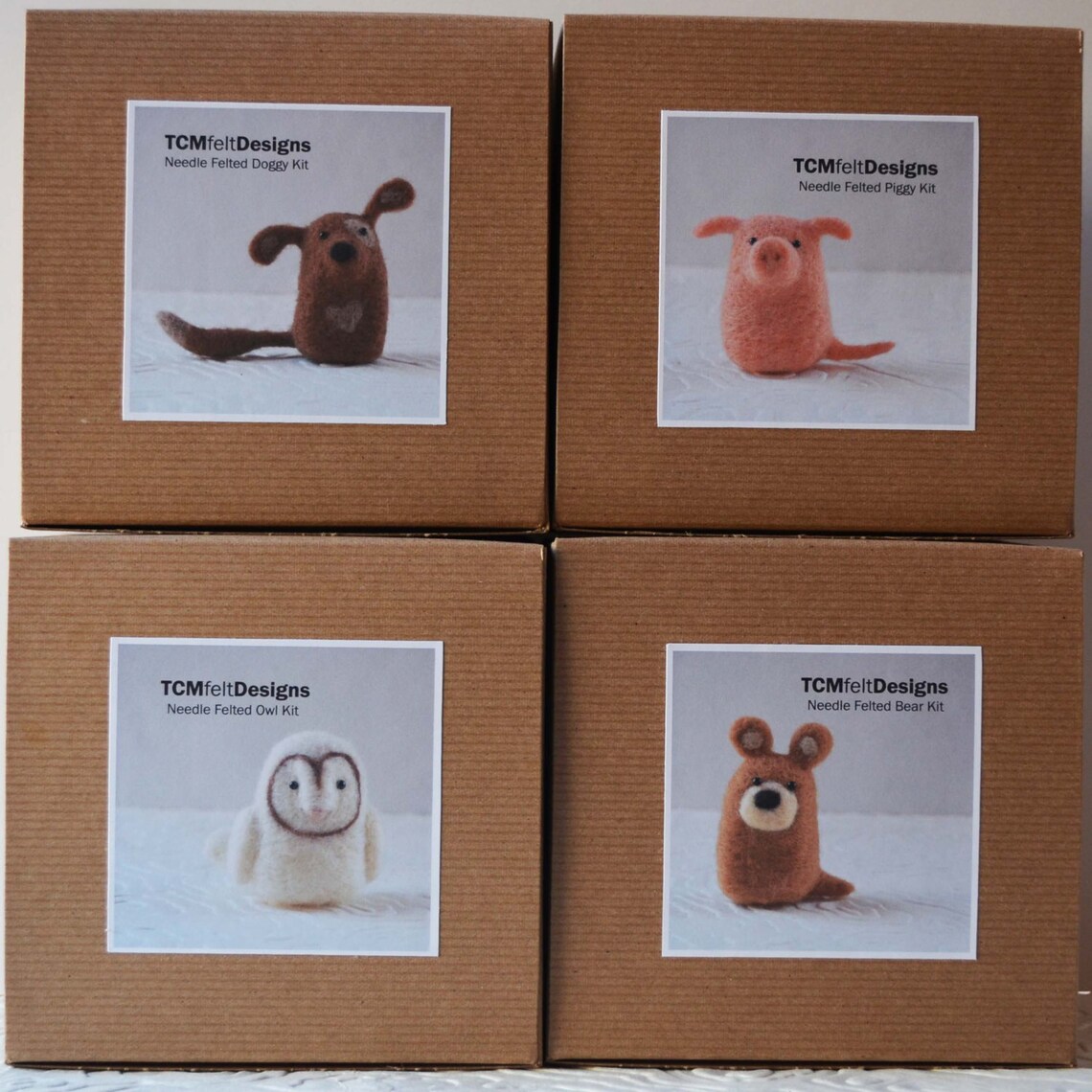 Needle Felting Kit, Mouse, Wool Complete Animal Fiber Kit for Beginners ...