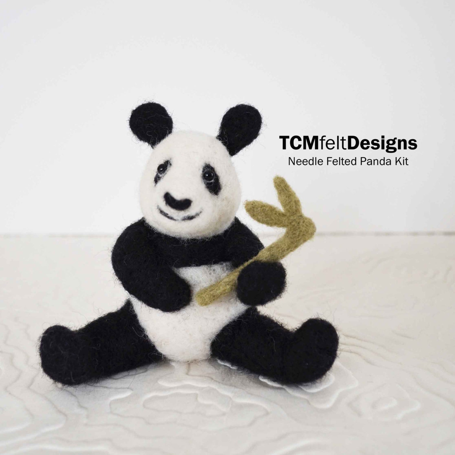 Panda Needle Felting Kit Intermediate/advanced Level Fiber - Etsy