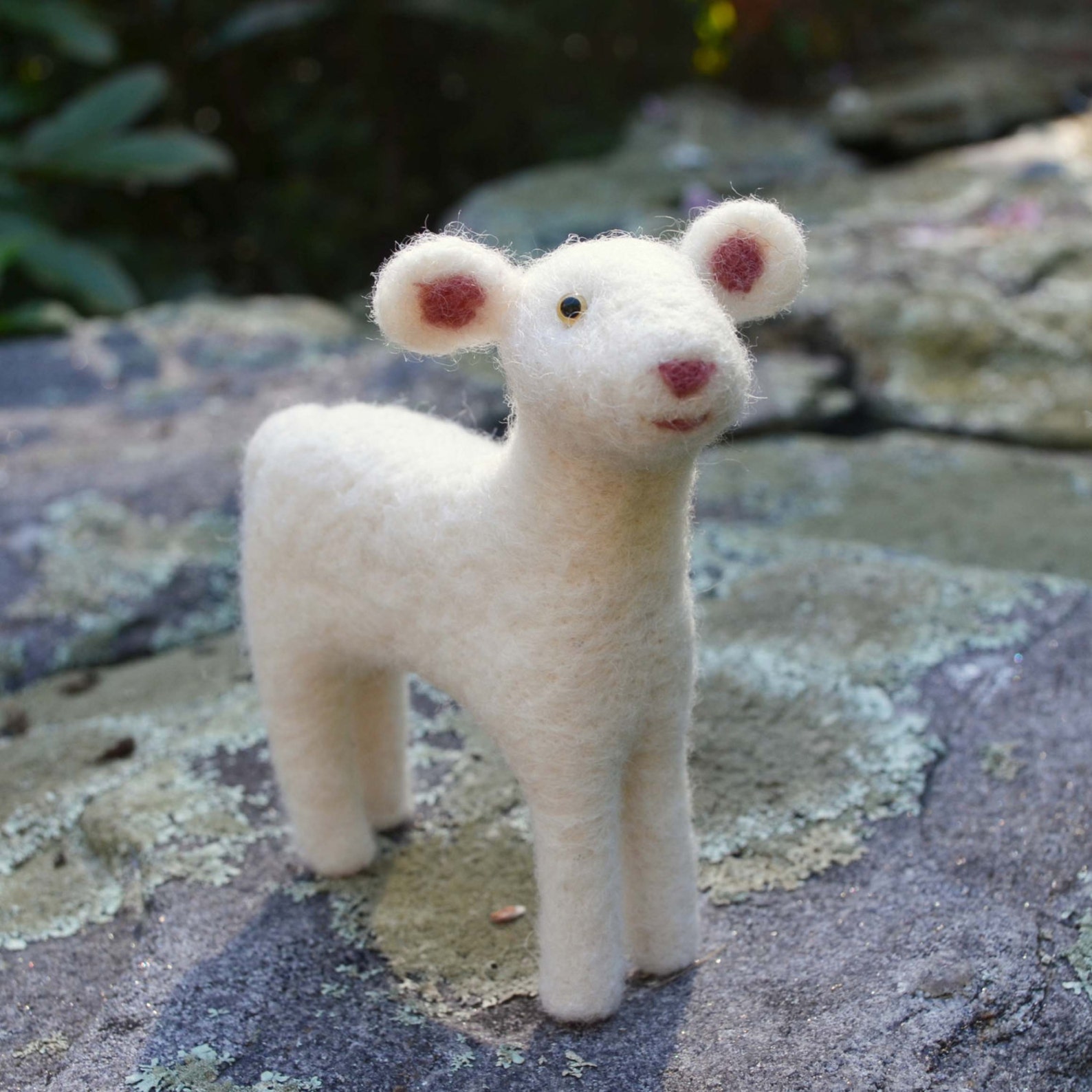 Little Lamb Needle Felted Animal | Etsy
