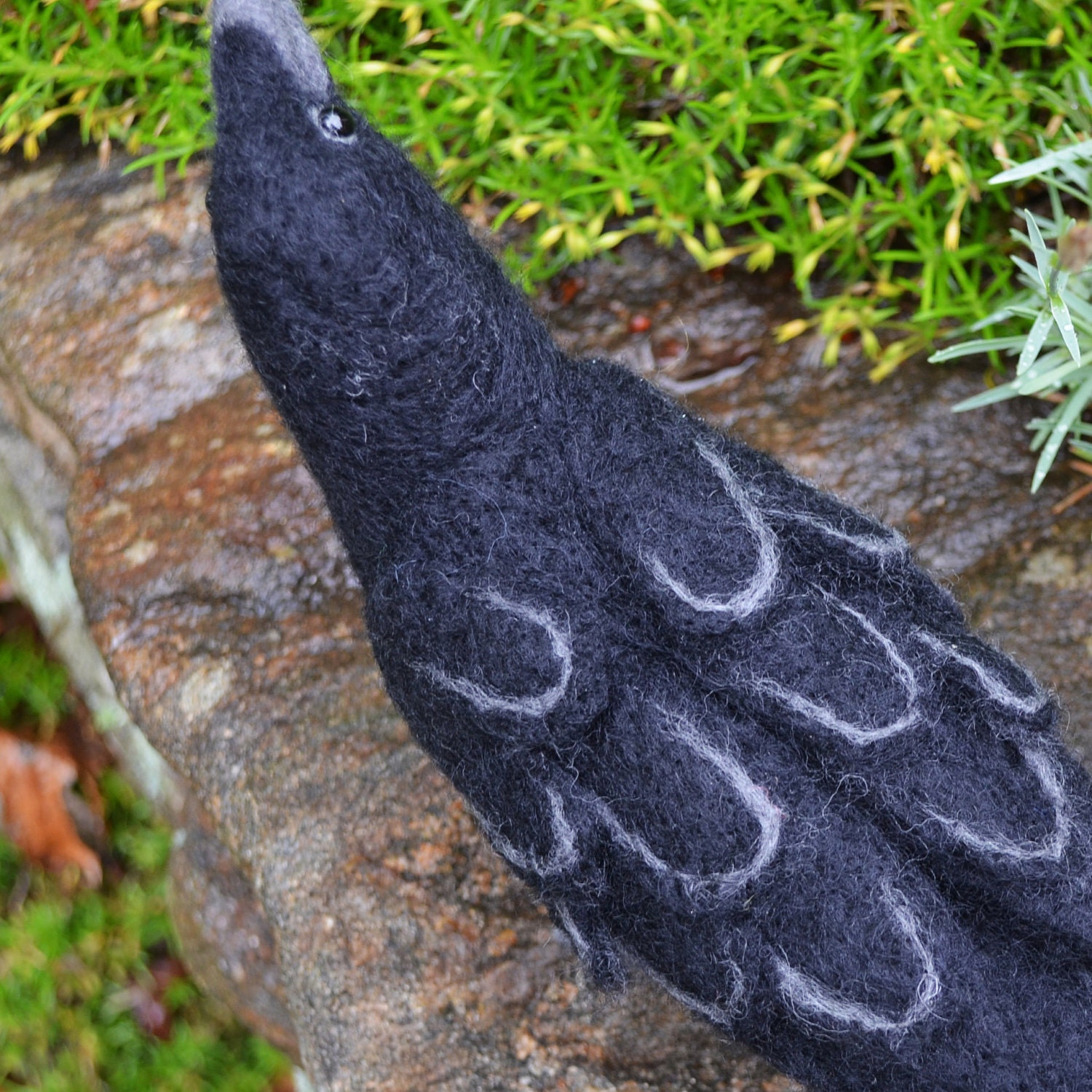 Mr. American Crow, Needle Felted Fiber Sculpture - Etsy