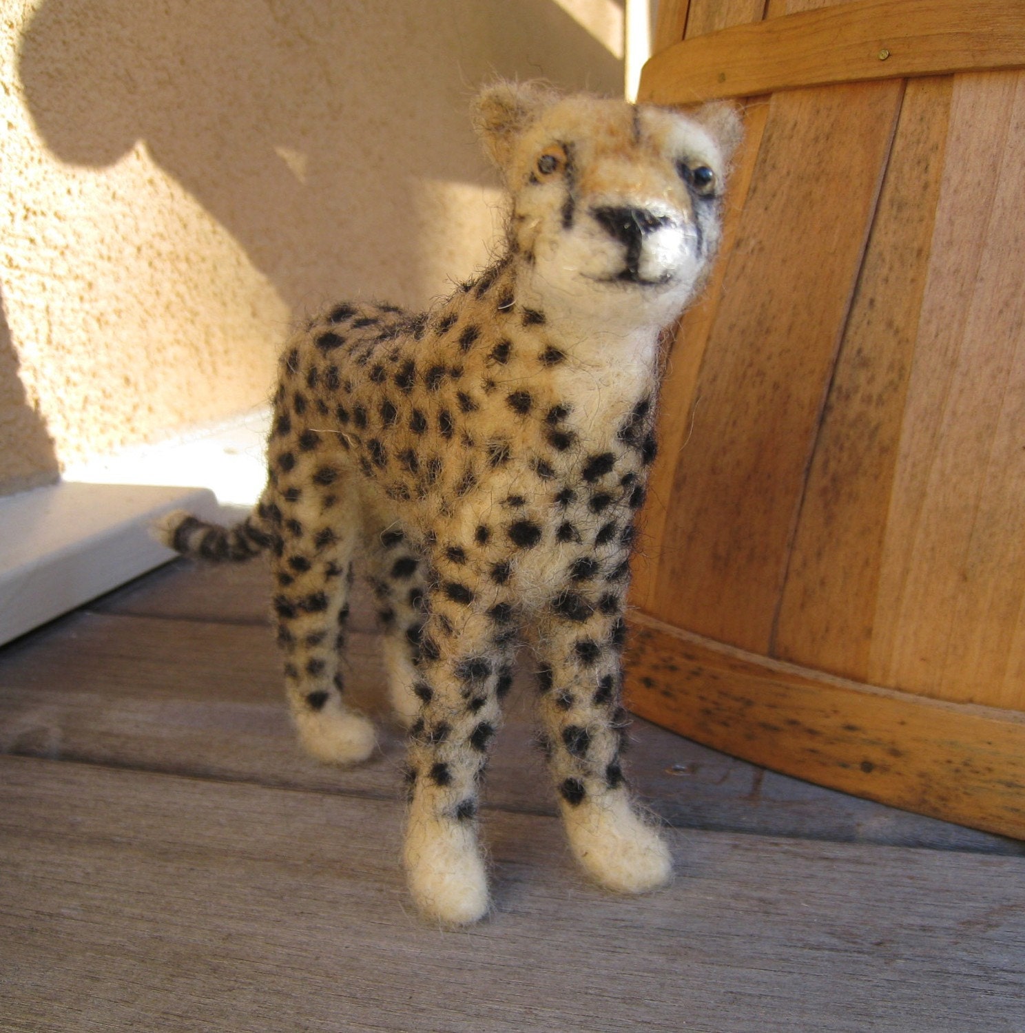 Sanaa the Cheetah, Needle Felted Animal Art Sculpture - Etsy