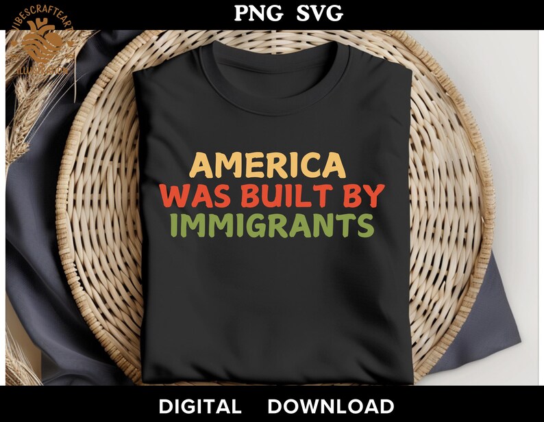 America Was Built by Immigrants Svg Png, Proud Immigrant Svg ...