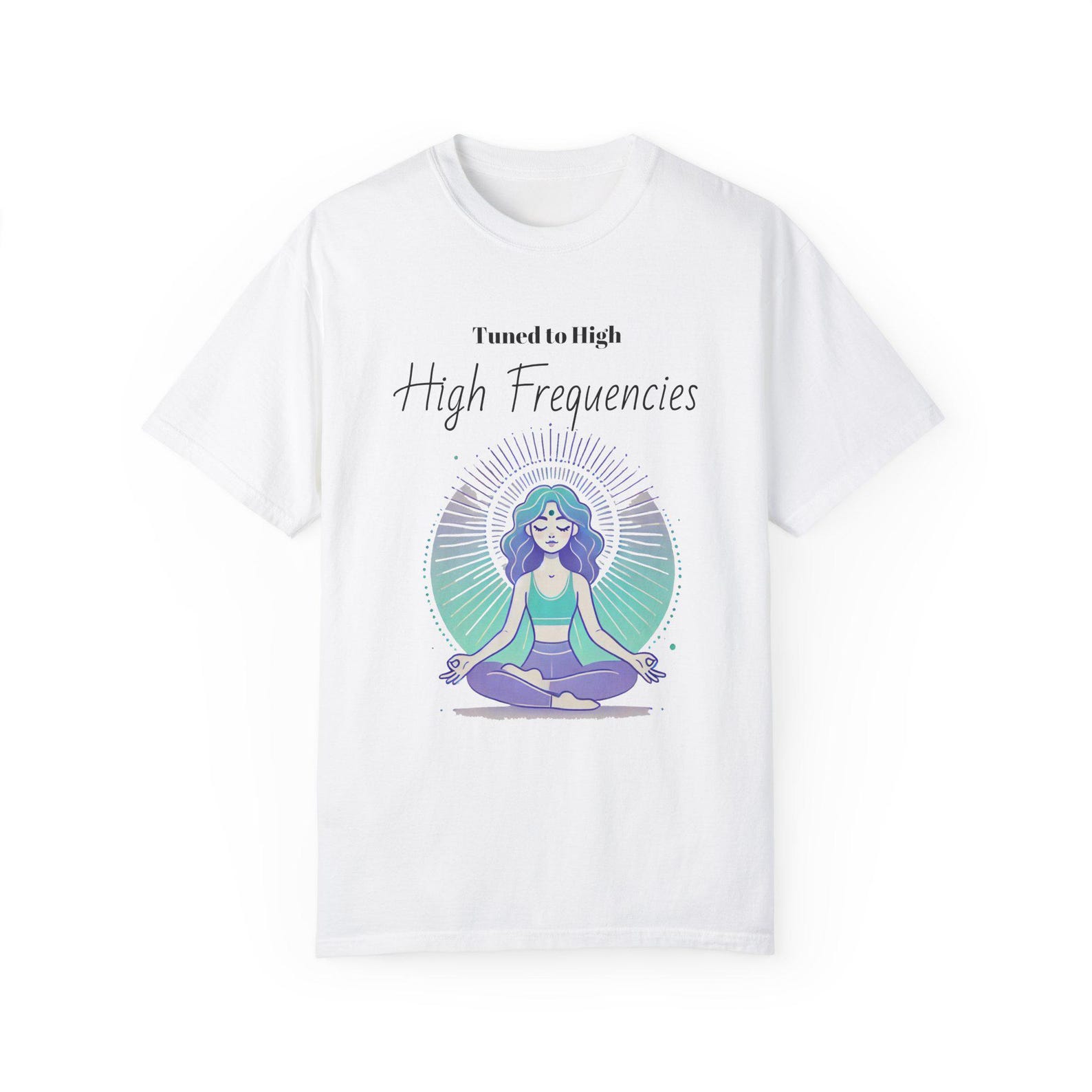 Tuned to High Frequencies | Women Garment-dyed T-shirt, Valentina Gift ...