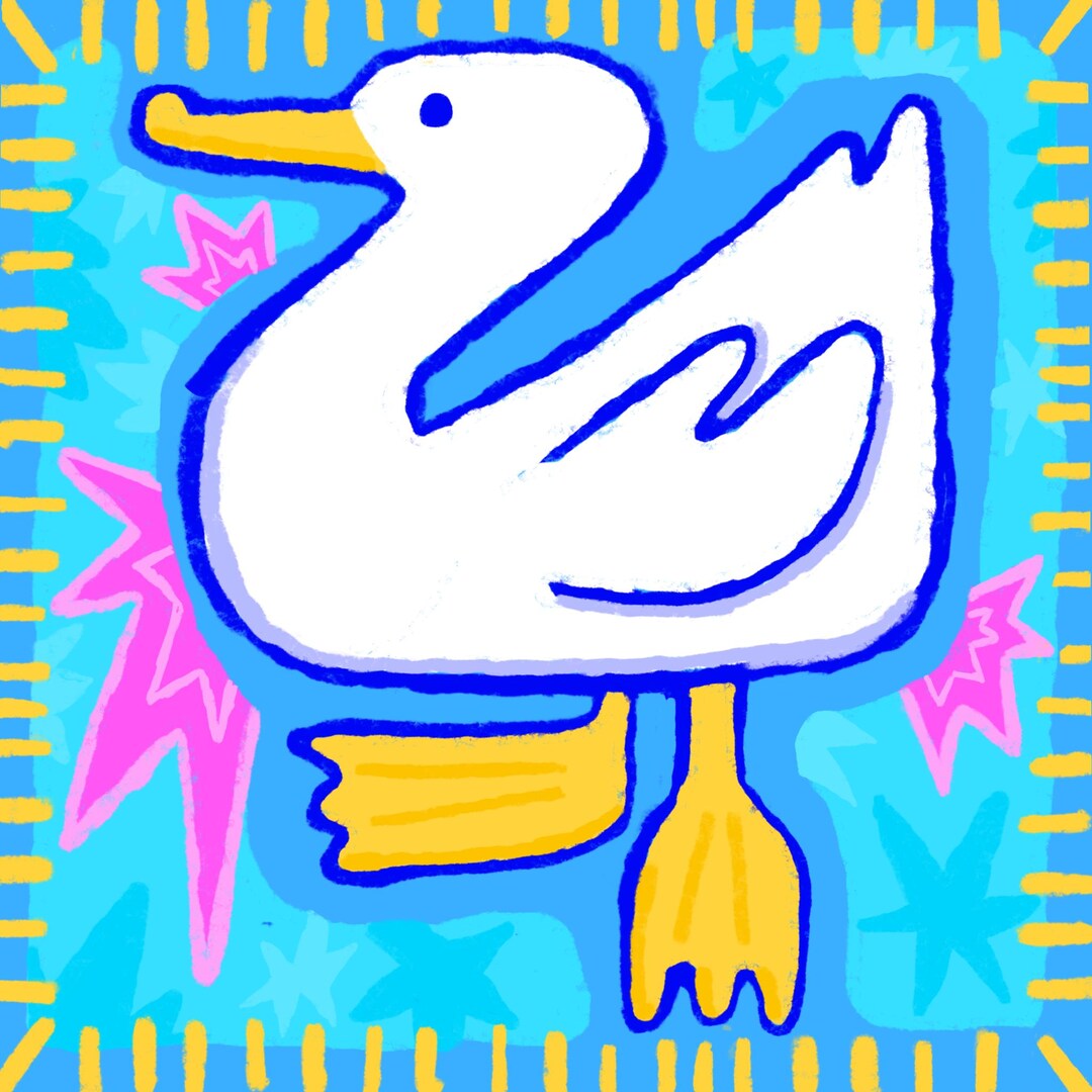 Colorful Duck Print | Duck Poster | Colorful Animals | Digital Art ...