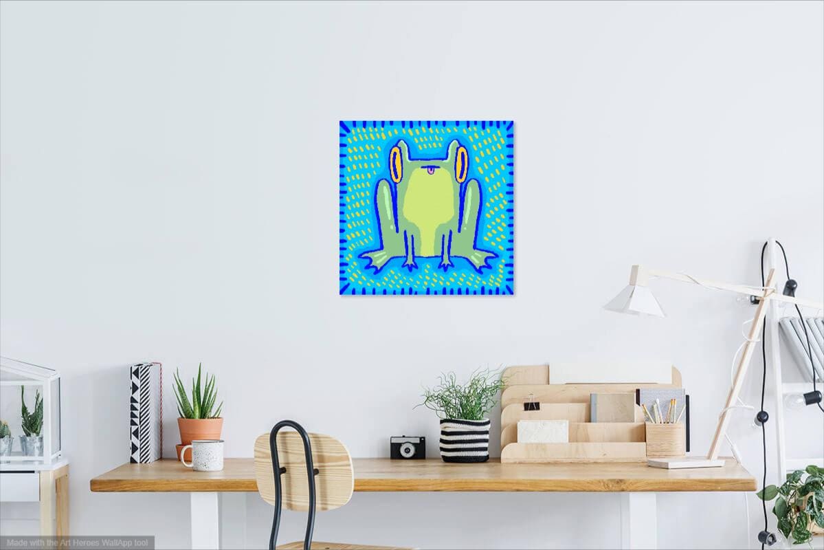 Colorful Frog Print | Frog Poster | Colorful Animals | Digital Art ...